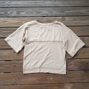 Free People | Tops | Free People Boardwalk Hacci In Wheat | Poshmark